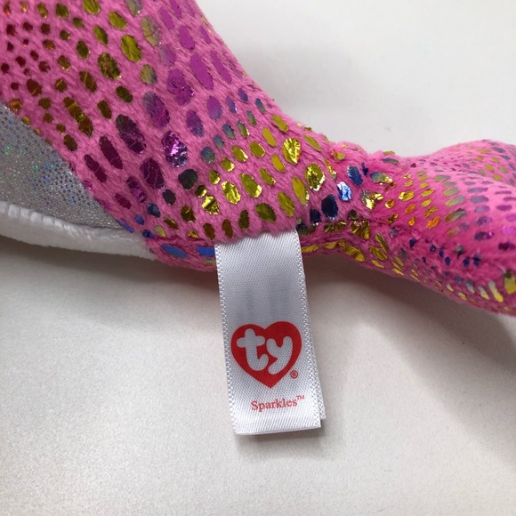 Ty | Toys | Ty Beanie Boos Sparkle Pink Dolphin | Poshmark